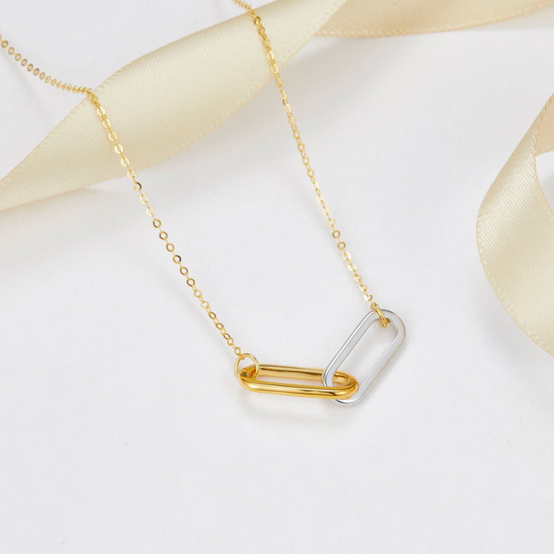 Double Clip Necklace | PurpleMay Jewellery